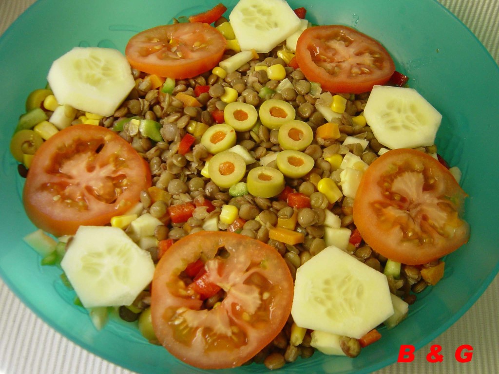 Ensalada de lentejas I | Las recetas de Glutoniana