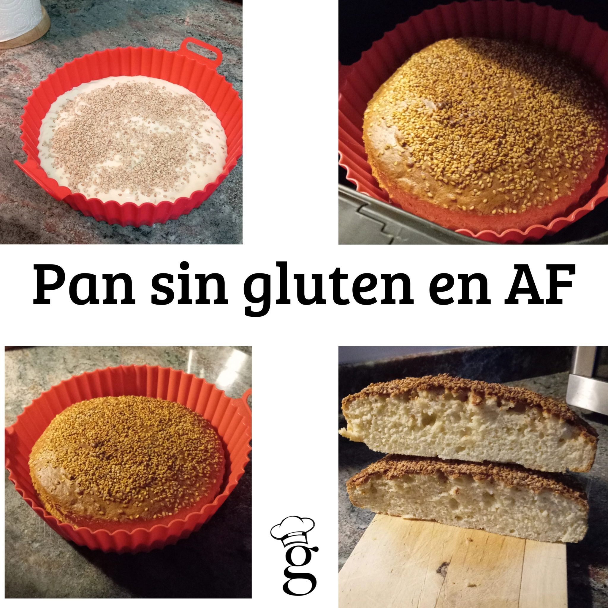 Pan rápido sin gluten (En freidora de aire Cecotec) | Las recetas de ...