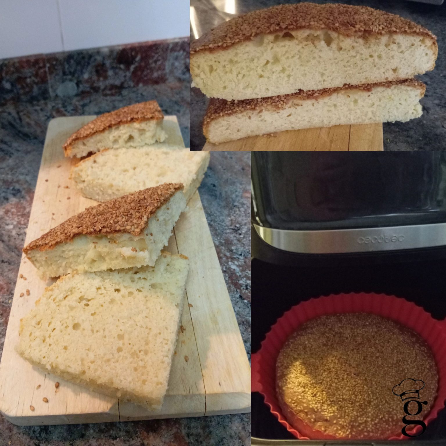 Pan rápido sin gluten (En freidora de aire Cecotec) | Las recetas de ...