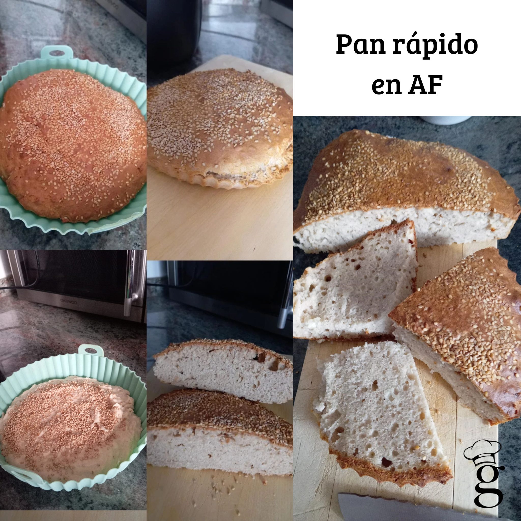 Pan rápido sin gluten (En freidora de aire Cecotec) | Las recetas de ...